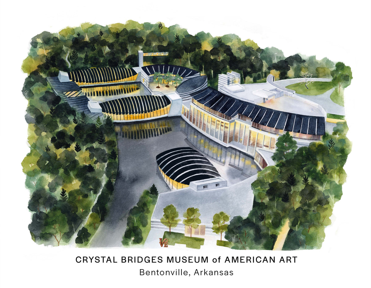 CRYSTAL BRIDGES PRINT BY MAY WE FLY – Crystal Bridges and the Momentary
