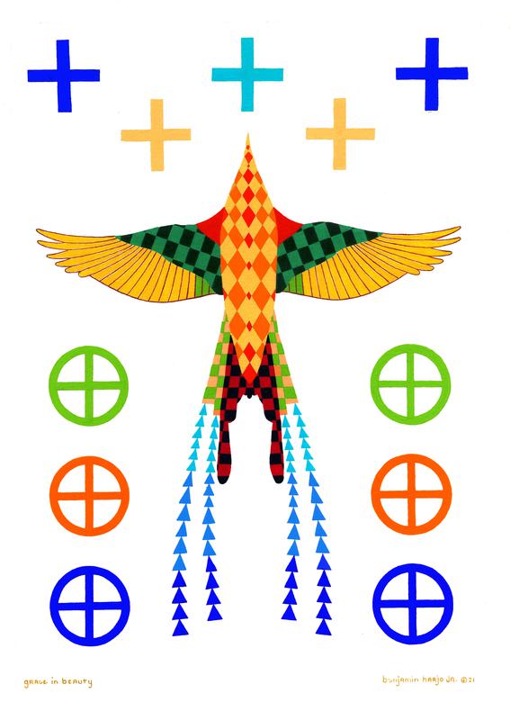 GRACE IN BEAUTY BEN HARJO PRINT – Crystal Bridges and the Momentary